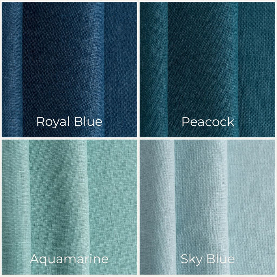 Tailored Split Corner Linen Bed Valance – Custom Sizes