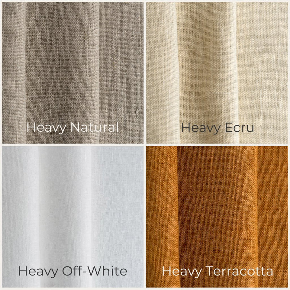 Tailored Split Corner Linen Bed Valance – Custom Sizes