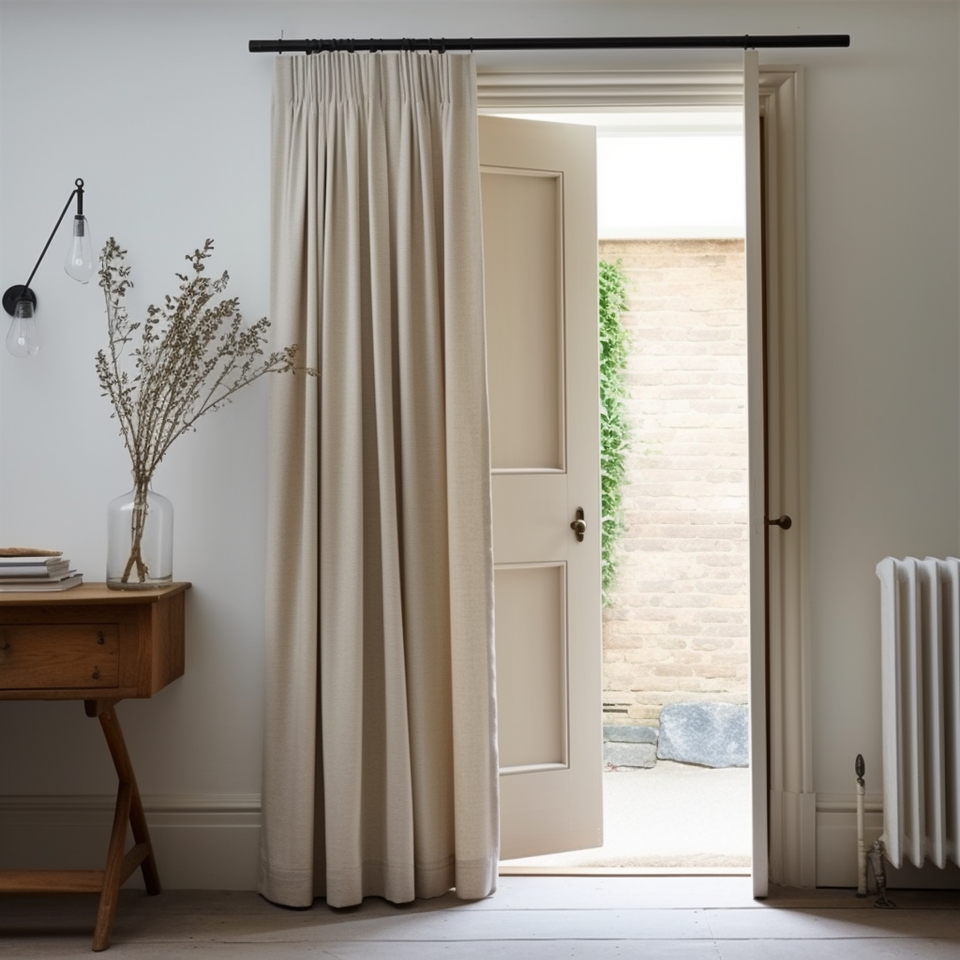 Heavy Thick Thermal Insulated Door Curtain With Natural Heavy Weight ...