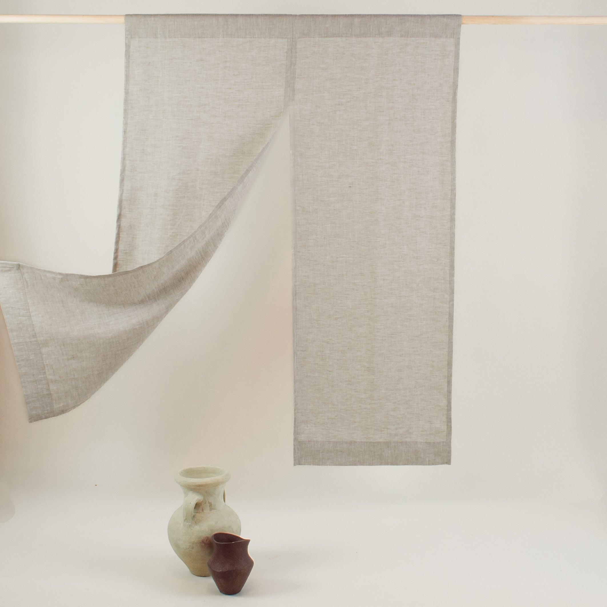 Linen Noren Curtain - Japanese Curtains - Noren Drapes - Door Curtain ...