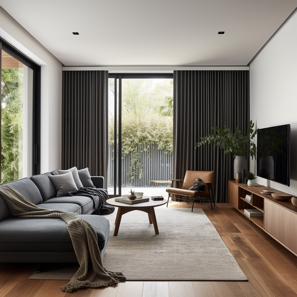 Modern Wave Curtains: Custom & Ready-Made Voile Curtains