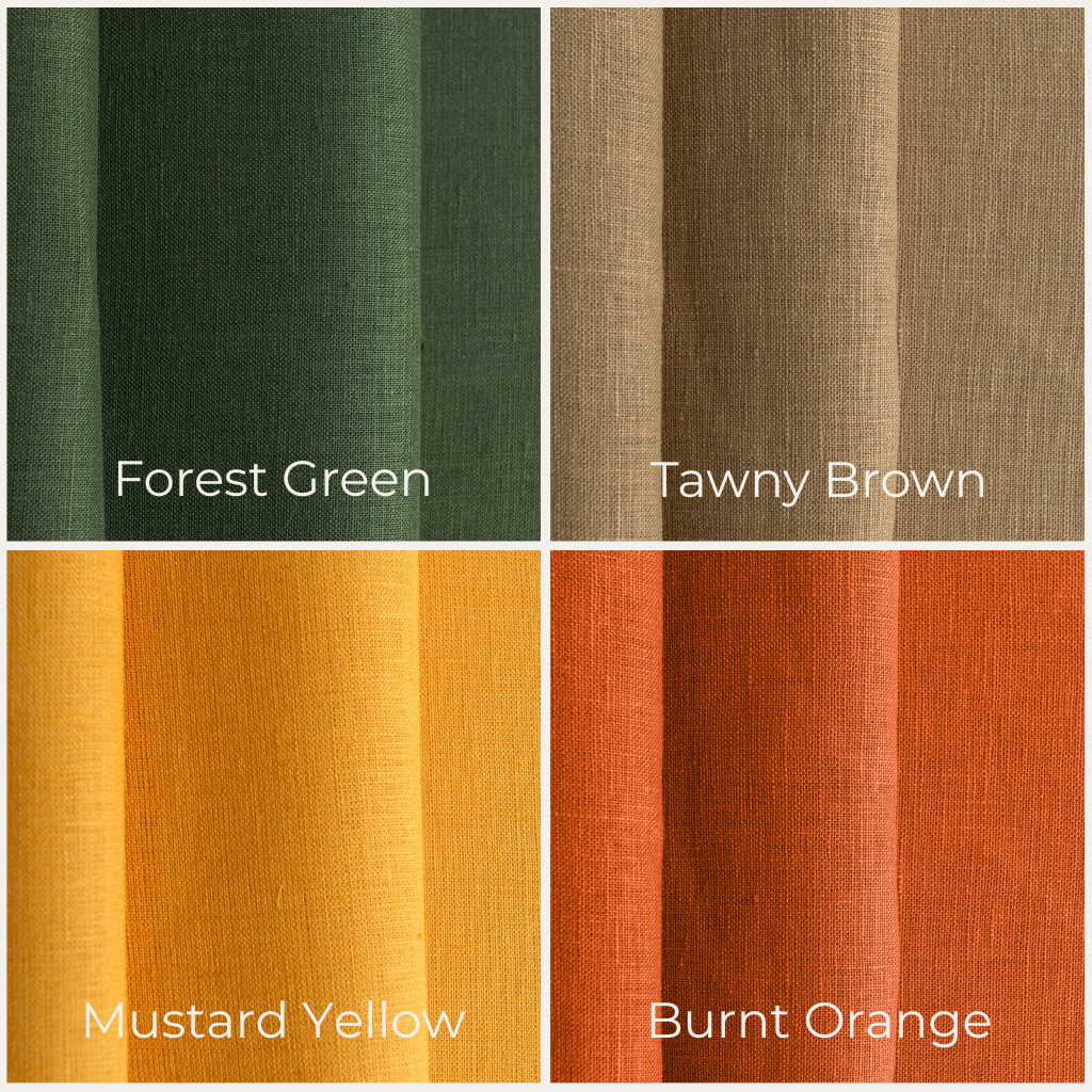 Tailored Split Corner Linen Bed Valance – Custom Sizes